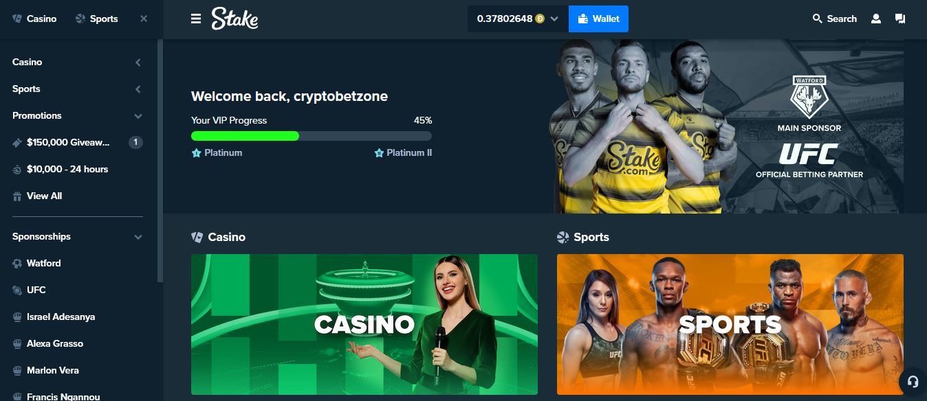 Stake Casino Review > Weekly & Monthly Bonus > Bet Rakeback >